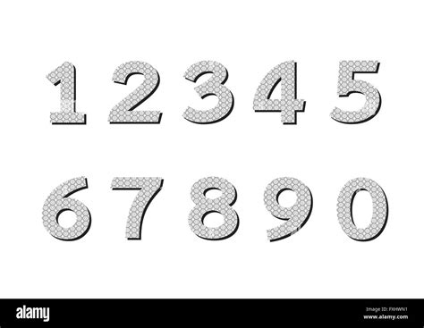 numbers set illustration stock vector image and art alamy