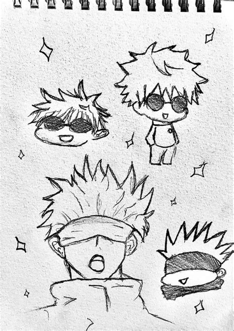 Cute Gojo Sketch Character Drawing Anime Drawings Cute Doodles Drawings