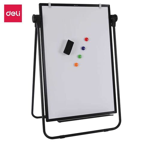 Deli E7886 Magnetic Double Sided Flipchart Easel Whiteboard Flip Chart