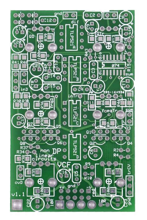 Dp Filter Transistor Diode Ladder Vcf Pcb Nonlinear Circuits Modular Addict Synth Diy