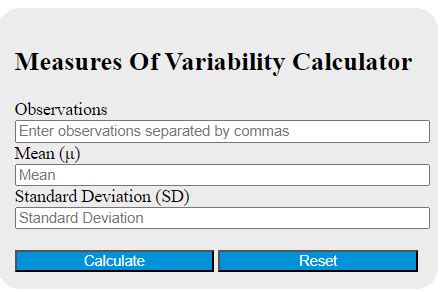 Measures Of Variability Calculator Calculator Academy