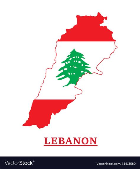 lebanon national flag map design royalty free vector image