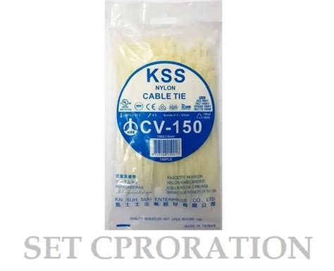 3 6mm Natural White Kss Nylon Cable Tie Cv 150 X 2 Mm Cv 100 Packaging Size 6 Size 150x3 6