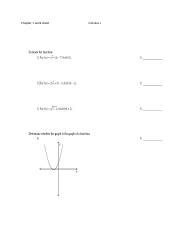 Calculus Practice: Functions, Graphs & Inverses | Course Hero