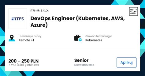 praca devops engineer kubernetes aws azure devops itfs