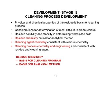 Lifecycle Approach To Cleaning Validation Pdf Chemistry Science