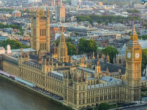 London London Cityscape With Landmarks Palace Of Westminster