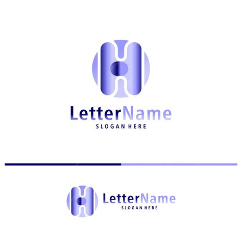 현대 H 글자 로고 디자인 터 크리에이티브 H 로고 개념 템플릿 프리미엄 벡터