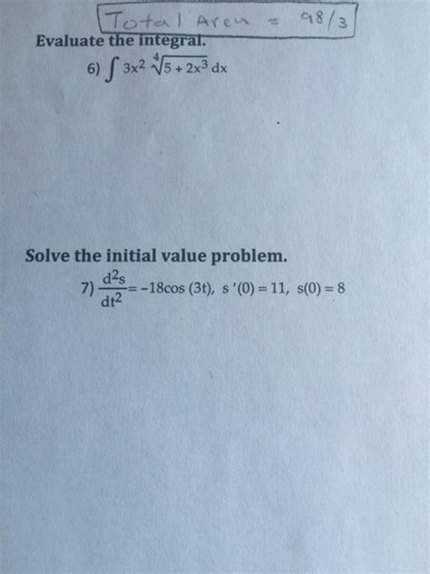 Solved Evaluate The Integral Integral 3x2 4squareroot5