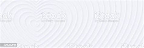 3d 화이트 리파드 하트와 부드러운 그림자 를 중심으로 빛 Bg 추상적인 우아한 매끄러운 패턴 사랑에 대한 스톡 벡터 아트 및