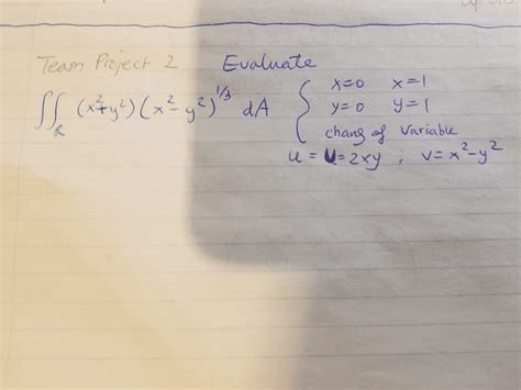 oneclass evaluate [double integral x 2 y 2 x 2 y 2 1 3 da ] bound