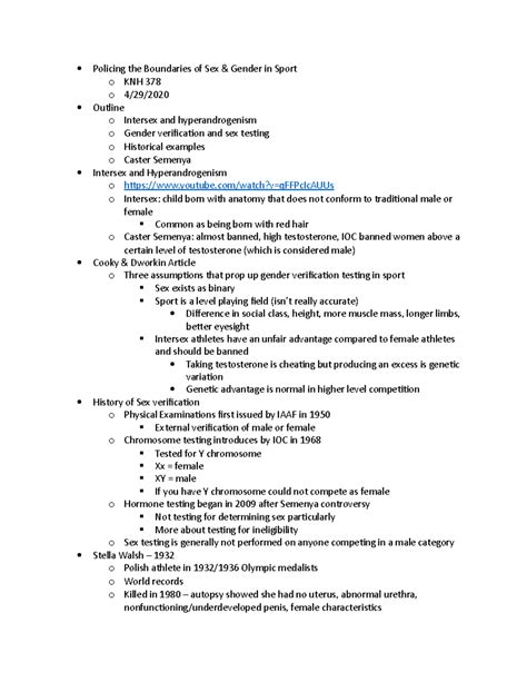 14 Policing The Boundaries Of Sex And Gender In Sport Policing The