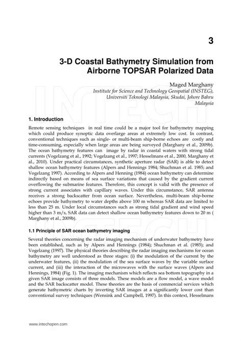 pdf 3 d coastal bathymetry simulation from airborne topsar polarized
