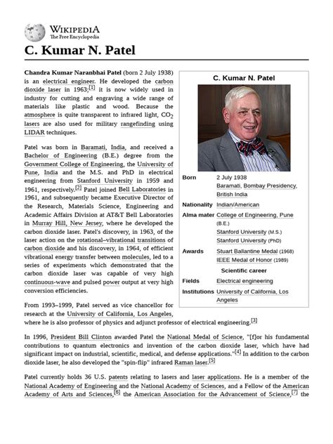 C Kumar N Patel Pdf Optics Physical Sciences