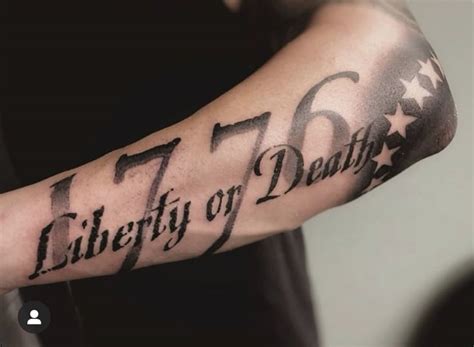 Liberty Or Death Tattoo