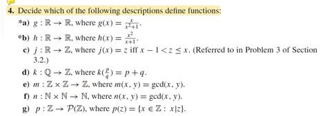 Solved Please Answer The Following I Know A Is A Function Chegg
