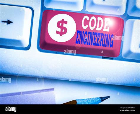 Handwriting Text Writing Code Engineering Conceptual Photo Application Of Engineering To The