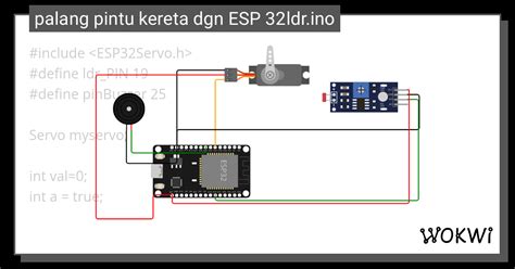 Palang Pintu Kereta Dgn Esp O Wokwi Esp32 Stm32 Arduino