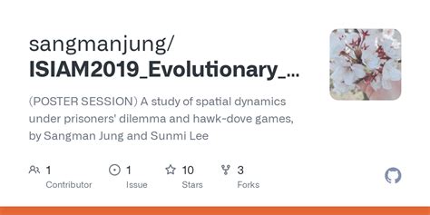 Github Sangmanjungisiam2019evolutionarygametheory Poster