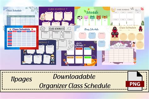 Organizer Class Schedule Graphic By Agnieszka Swiatkowka Sulecka · Creative Fabrica