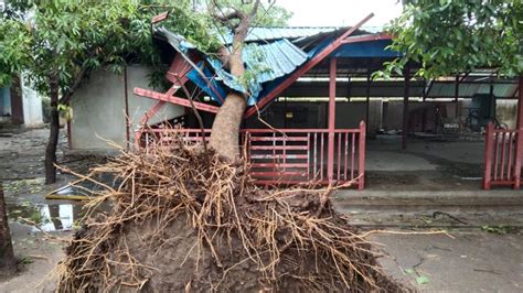 စဉ့်ကူးမြို့နယ်တွင် မိုးသက်လေပြင်းတိုက်ခတ်မှုကြောင့် နေအိမ်အချို့ပျက