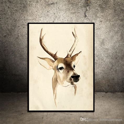 Deer Head Painting At Explore Collection Of Deer