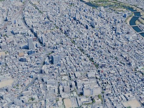 Okayama City Japan 3d Model 2025 3d Cad Browser