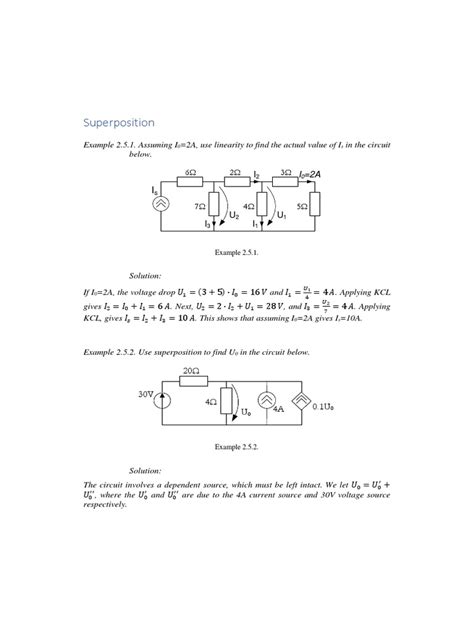Sp Dc Superposition Pdf Electrical Network Series And Parallel Circuits