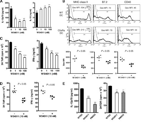 Figure 3 From Modulated By C 5 Ar Signaling Dendritic Cell Function In