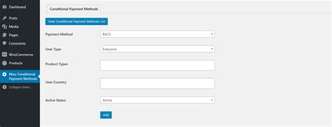 Woocommerce Conditional Payment Methods Wp Expert Developer
