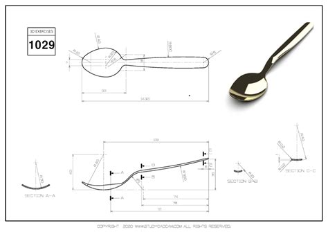 Spoon Drawing In Autocad At Darlene Huth Blog