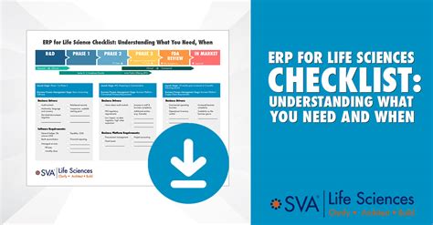 Life Sciences Erp Checklist What You Need And When Sva