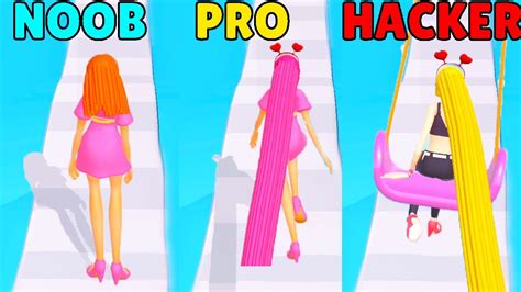 NOOB Vs PRO Vs HACKER Hair Challenge YouTube