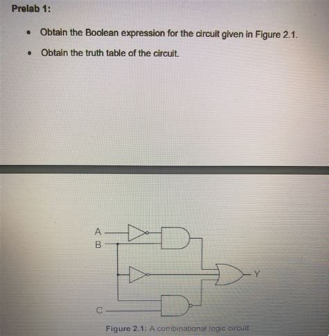 solved prelab 1 obtain the boolean expression for the