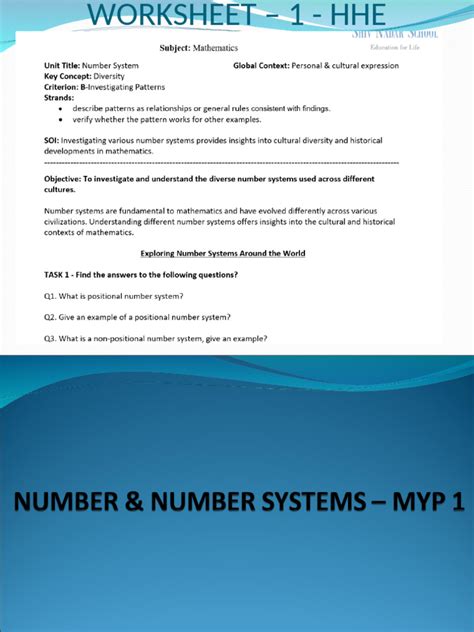 Number System 1 Pdf