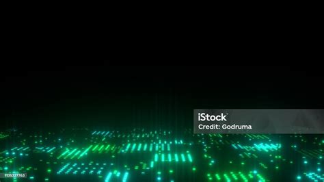 3d 추상 미술 배경 렌더링 검은 색에 원과 점 Retrowave 및 Synthwave 그림 녹색에 대한 스톡 사진 및 기타 이미지 Istock