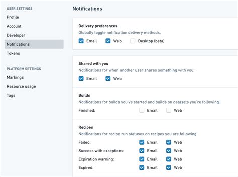 Recipes Sunset Configure Notifications Palantir