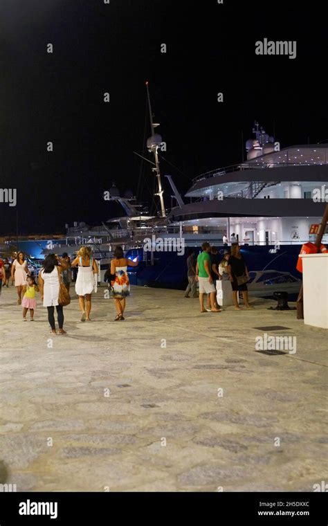Nightlife In The Port Of Ibiza Island Ibiza Balearic Islands Spain Europe Stock Photo Alamy