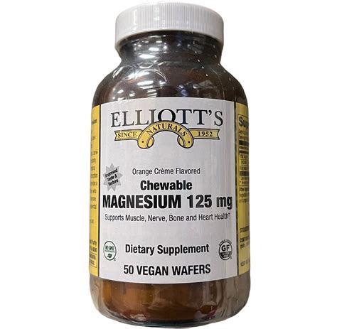 Chewable Magnesium 125 Mg Elliotts Vitamins