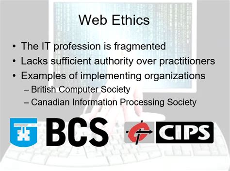 Computer And Web Ethics Power Point Presentation Example