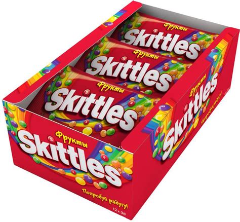 Драже Skittles Фрукты в сахарной глазури 38 г купить с доставкой по ...
