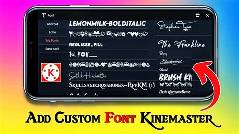 How To Add Custom Fonts In Kinemaster Youtube