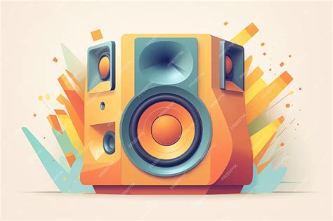Premium Ai Image Subwoofer Speaker Pulsating Dynamic Patterns