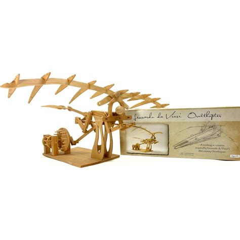 Davinci Ornithopter Model Line Drawing Of Leonardo Da Vinci