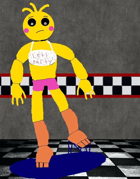 Fnaf Chica Feet In Glue By Stickthelanding On Deviantart