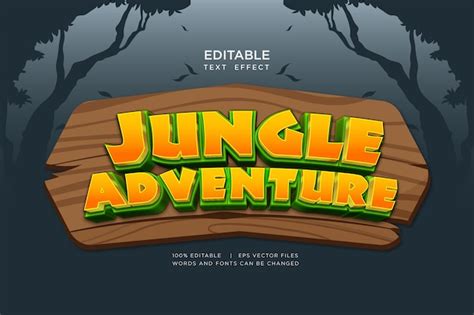 Premium Vector Nature 3d Editable Text Effect