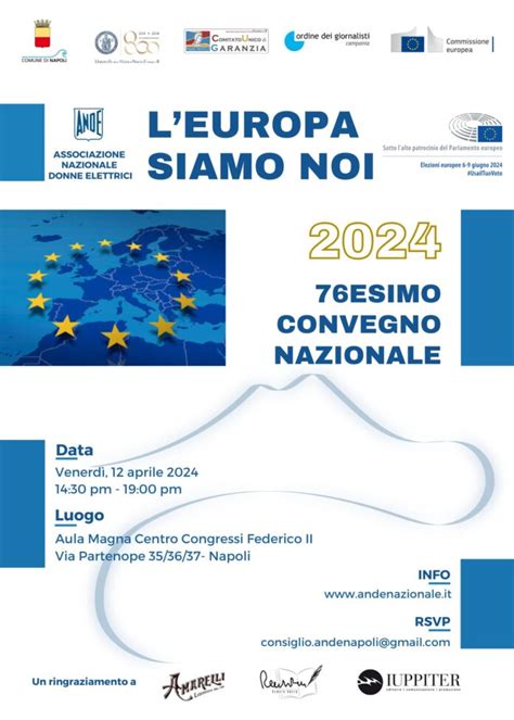 CS L Europa Siamo Noi 76 Convegno Nazionale ANDE Associazione Nazionale Donne Elettrici