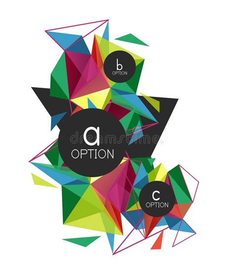 Vector Triangle Abstract Background Low Poly Concept Stock Vector Illustration Of Blue