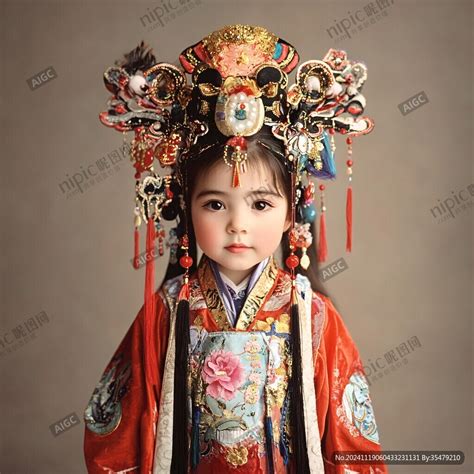 Ai创作图戏曲古装 儿童古装 古装孩童 女驸马 少儿戏曲 京剧主题童装 儿童缪拍套餐 古装小女孩头像 簪花仕女花环小童 穿演出服的小朋友 京韵头饰 花旦造型 古人扮相 凤冠霞帔 绣连生贵童帽