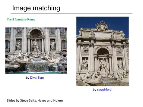 Lecture Computer Vision Features Descriptors Matching PDF